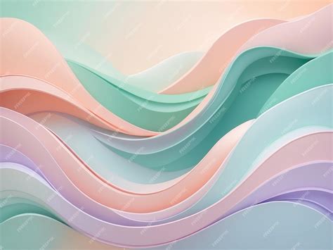 Abstract Ethereal Light Spectrum Wave Pattern Background With Soft