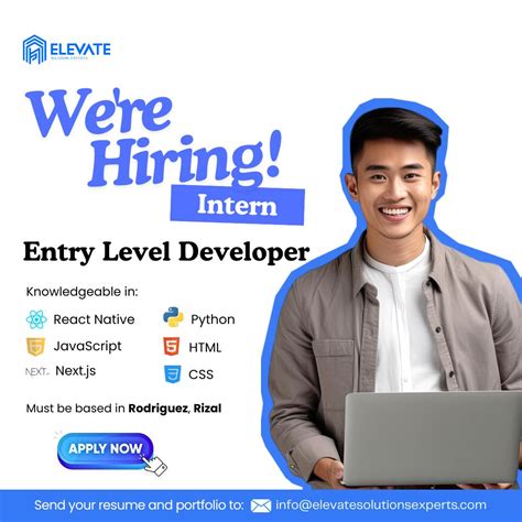 Elevate 🚨 Entry Level Developer Intern Wanted 🚨 Ready To Turn Your