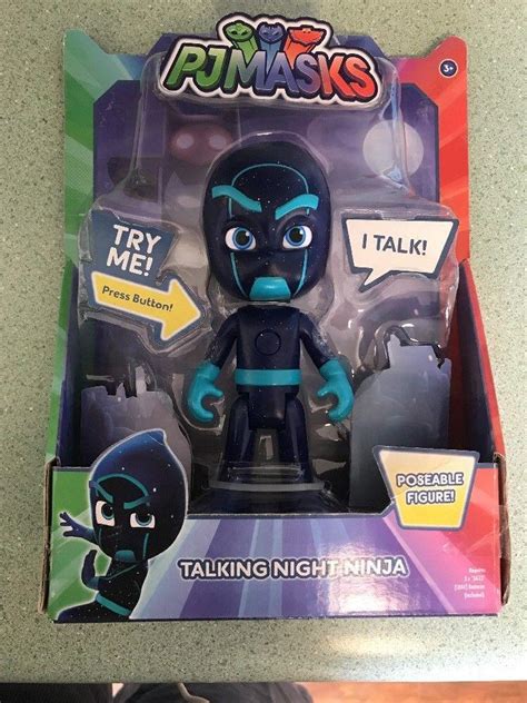 Pj Masks Talking Night Ninja Poseable Figure Toy Brand New Free