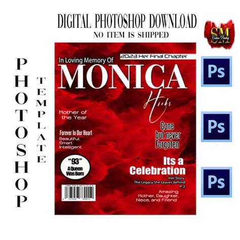 Obituary Template Etsy