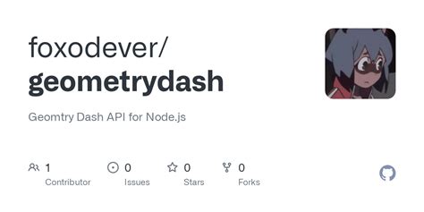 github foxodever geometrydash geomtry dash api for node js
