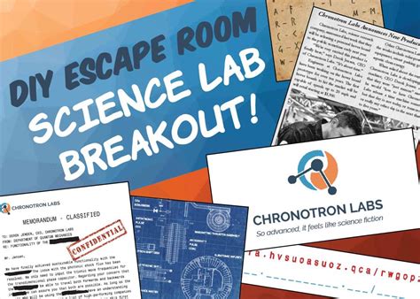 Diy Escape Room Kit Science Lab Breakout The Game Gal