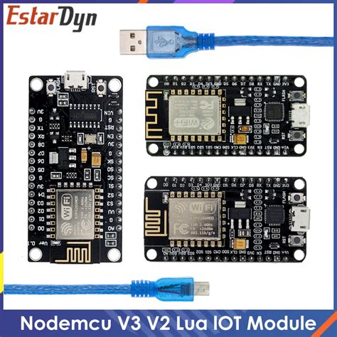 jual wireless module ch340 cp2102 nodemcu v3 v2 lua wifi internet of things develop board based
