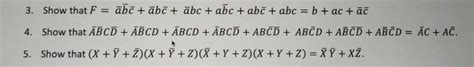 Solved Show that F ābt ābč ābc abc abc abc Chegg com