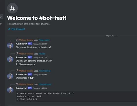 Como Construir Um Bot No Discord Com Python Asimov Academy