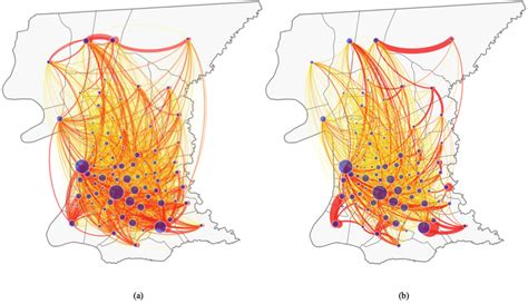 aggregated individual level commuting networks a simulated flow and