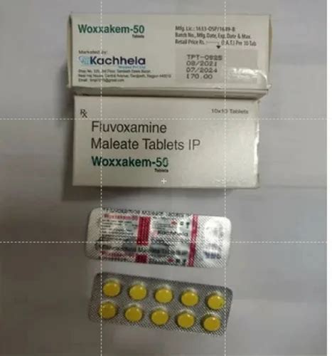 Woxxakem Fluvoxamine Maleate Tablets Treatment Obsessive Compulsive