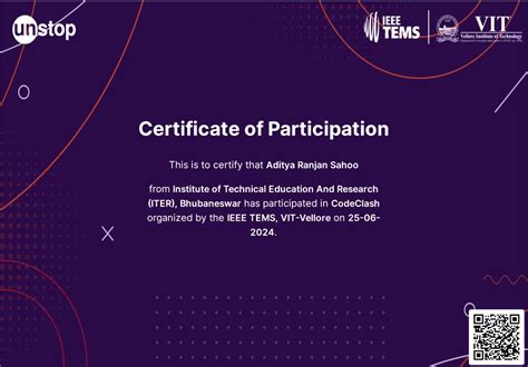Aditya Ranjan Sahoo On Linkedin Codeclash Dsa Ieee Vitvellore Codingchallenge