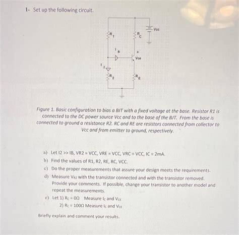 Solved Set Up The Following Circuit Figure Basic Chegg