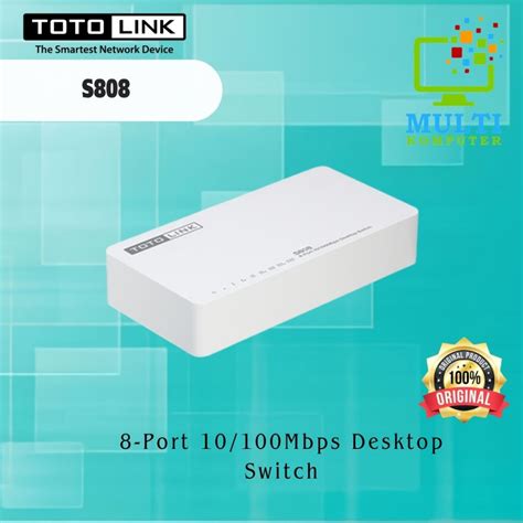 Jual Totolink S808 8 Port 10 100mbps Desktop Switch Shopee Indonesia