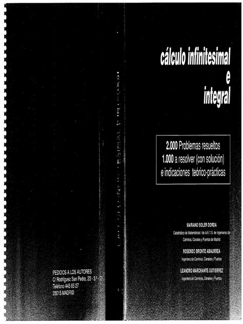 Cálculo Infinitesimal E Integral Pdf
