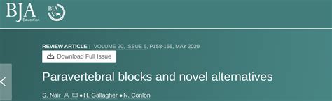 Erector Spinae Plane Block