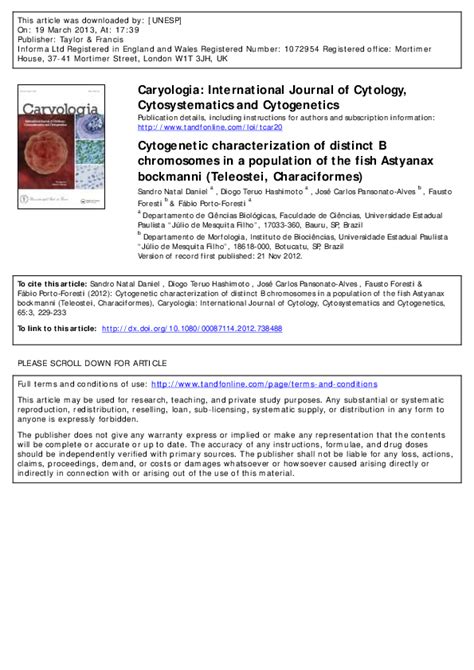 Pdf Molecular Cytogenetic Analysis Of Heterochromatin In The