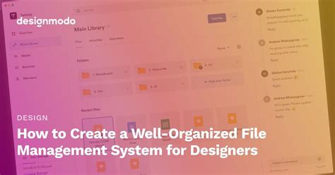 How To Create A Well Organized File Management System For Designers File Management System