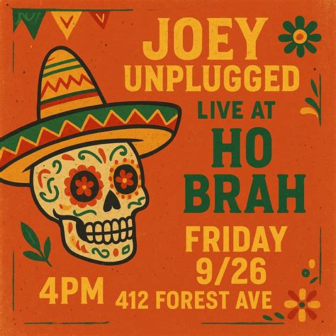 Joey Unplugged Live At Ho Brah Forest Avenue