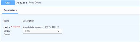 Python Display Dropdown Options In Fastapi Without Using Enum Type