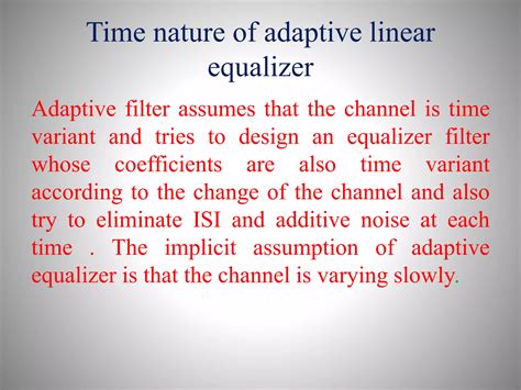 Adaptive Linear Equalizer Pptx