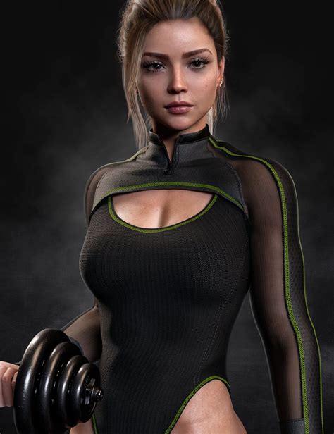 Ajc Aero Fitness Outfit For Genesis8 And 8 1 Female 2026 Free Daz 3d