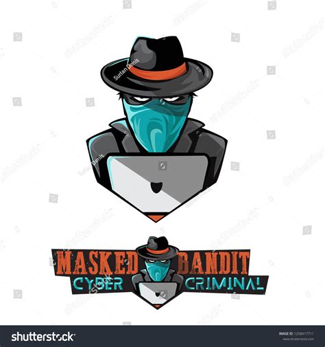 Vector Masked Bandit Cyber Criminal Hacker Stock Vector Royalty Free
