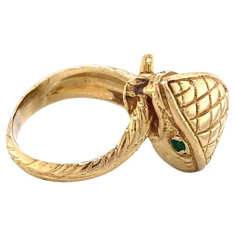 Vram Minassian Modernist Sculptural Echo Ring In Polished 18kt Yellow Gold For Sale At 1stdibs