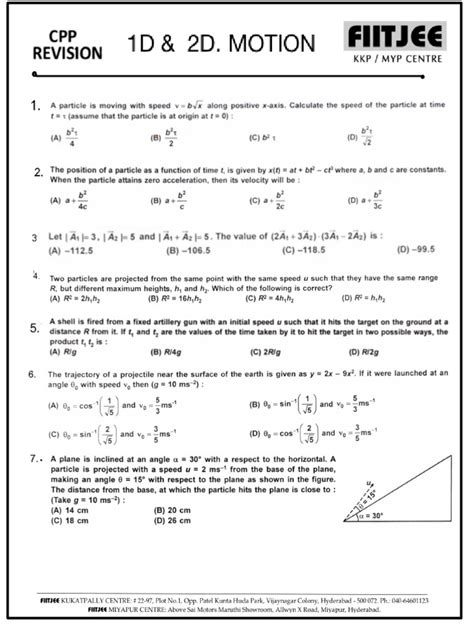 1d 2d motion cpp pdf