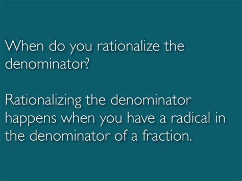 Rationalizing By Carmen Holt