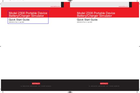 Tektronix 2308 Quick Start Guide