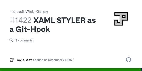 Xaml Styler As A Git Hook · Issue 1422 · Microsoftwinui Gallery · Github