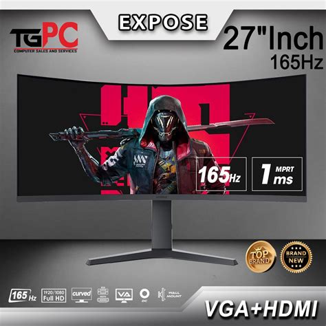 Expose Curved Gaming Monitor Inch Hz Hz K Ips Computer Pc Monitorgift Monitor Cable