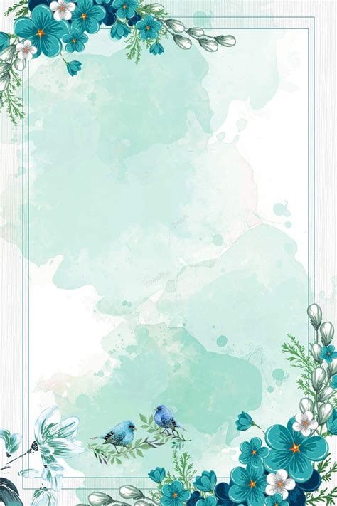 Blue Flower Border Wallpapers Top Free Blue Flower Border Backgrounds
