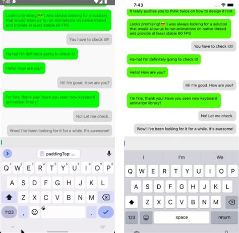 Keyboard Manager Which Works In Identical Way On Both Ios And Android