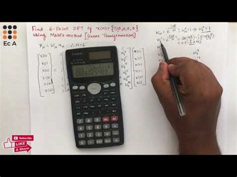 DSP 9 Problem To Find 6 Point DFT Using Matrix Method Or Linear