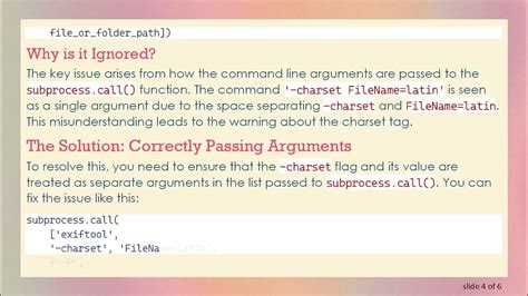 Resolving The Subprocesscall Issue With Spaced Arguments In Python