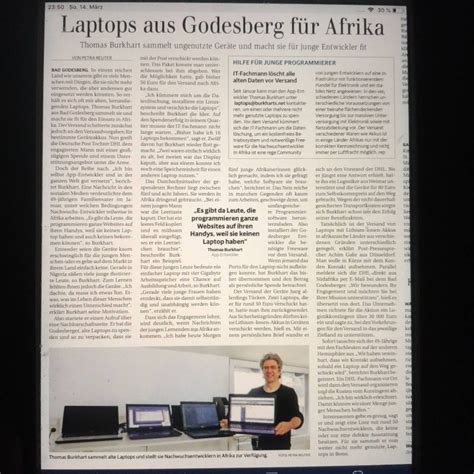 Thomas Burkhart On Linkedin Hi Im Collecting Used Laptops For Young Developers In Africa Who