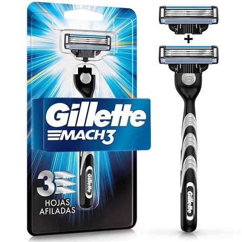 Gillette Mach3 Rastrillo Para Afeitar Reutilizable 1 Mango 2