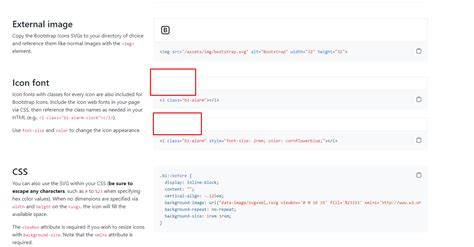 Icon Font Documentation Example Broken Issue Twbs Icons GitHub