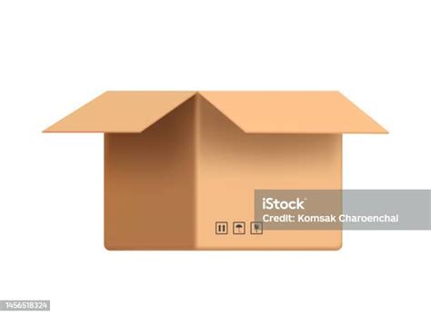 갈색 소포 상자 또는 판지 상자가 열리고 내부가 비어있었습니다 3차원 형태에 대한 스톡 벡터 아트 및 기타 이미지 3차원 형태 갈색 개념 Istock
