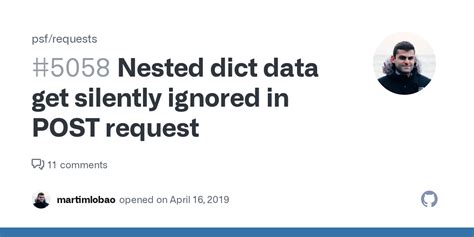 Nested Dict Data Get Silently Ignored In Post Request · Issue 5058