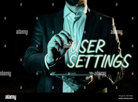 Inspiration Showing Sign User Settings Internet Concept Configuration Of Appearance Operating