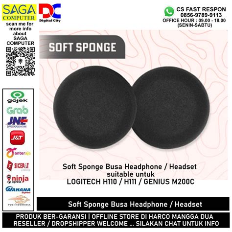 Jual Busa Headset Soft Sponge Ukuran 50cm Suitable Utk Logitec Genius