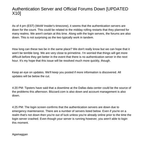 Authentication Server And Official Forums Down Updated X10pgvllpdfpdf