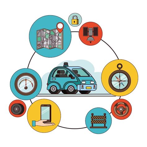 Premium Vector Gps Application Set Icons