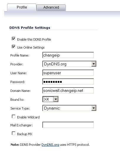 Configuring Dynamic Dns