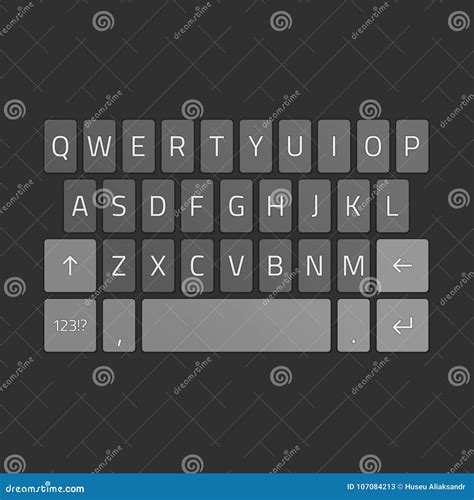 Smartphone Keyboard Vector Stock Vector Illustration Of Conversation Chat 107084213