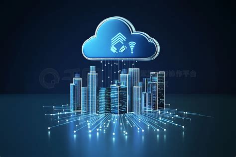 智能城市ai数字艺术 智能城市3d渲染科技风云计算数据传输虚拟城市网络连接插画 Ai图片免费下载 Png格式 1344像素 编号72402573 千图网