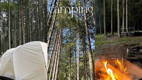 Vlog 미국 캠핑 브이로그 미국 캠핑장에서 하는 우당탕탕 캠핑 🏕️ 캠핑 요리 스노우 피크 타코닉 주립공원 Youtube