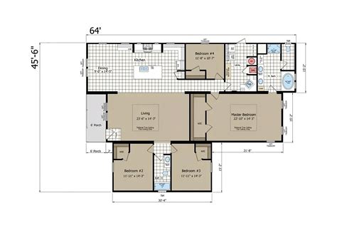 A Look Inside The 4 Beds 2 Baths Triple Wide Mobile Home