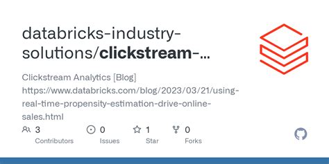 github databricks industry solutions clickstream analytics