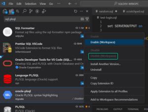 Why Is My VS Code Extension SQL Developer Not Working