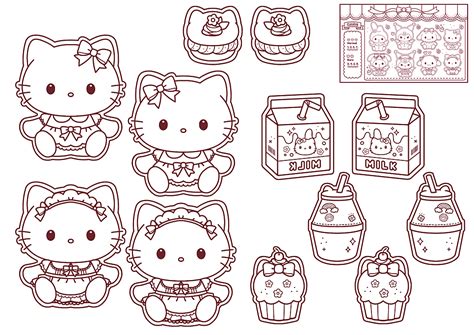 Eng🌈산리오 랜덤 말랑이 만들기🌈🍨무료 도안공유🍨종이구관 그리는법쉬운 만들기페이퍼 크래프트미니어쳐종이인형